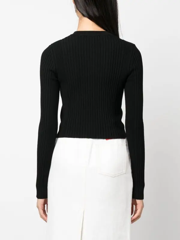 Rabanne Ribbed Wool-blend Cardigan