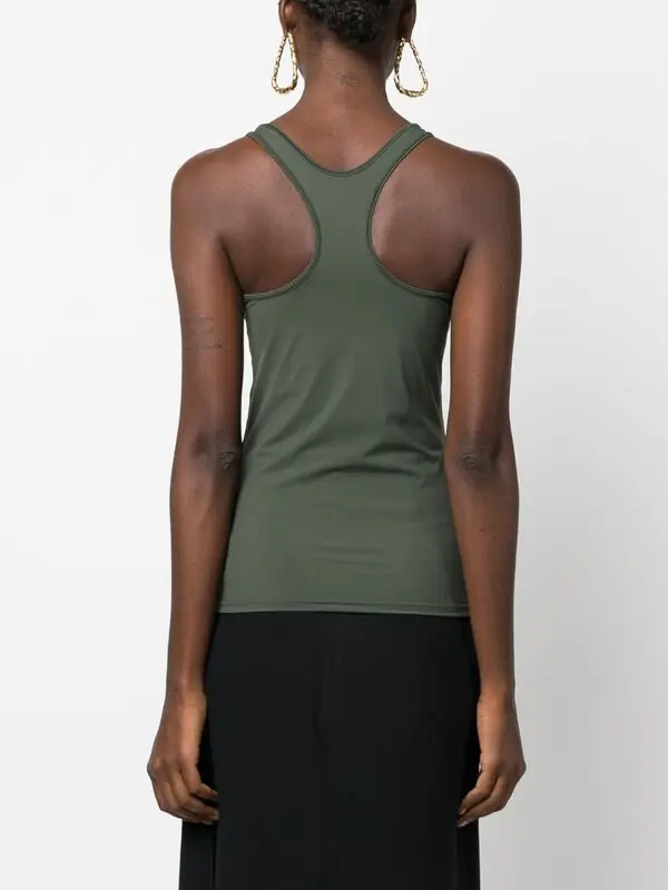 JIL SANDER Logo-print Tank Top - Green