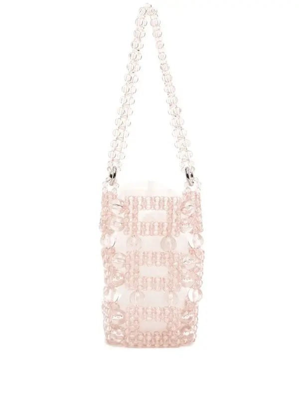 0711 TBILISI Bead-embellished Tote - Pink