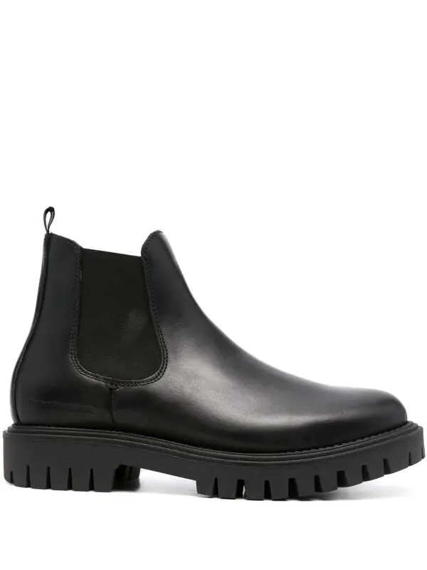 Tommy Hilfiger Round-toe Leather Boots