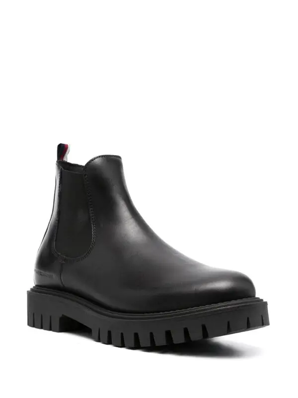 Tommy Hilfiger Round-toe Leather Boots