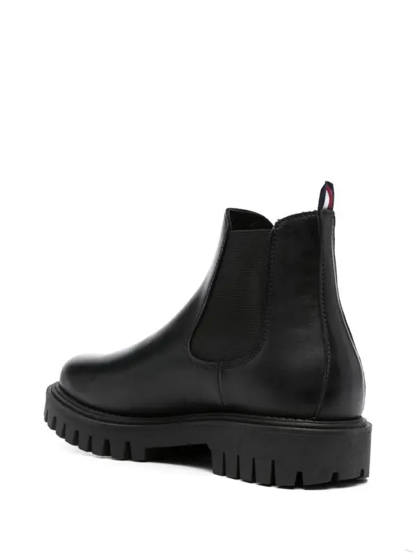 Tommy Hilfiger Round-toe Leather Boots