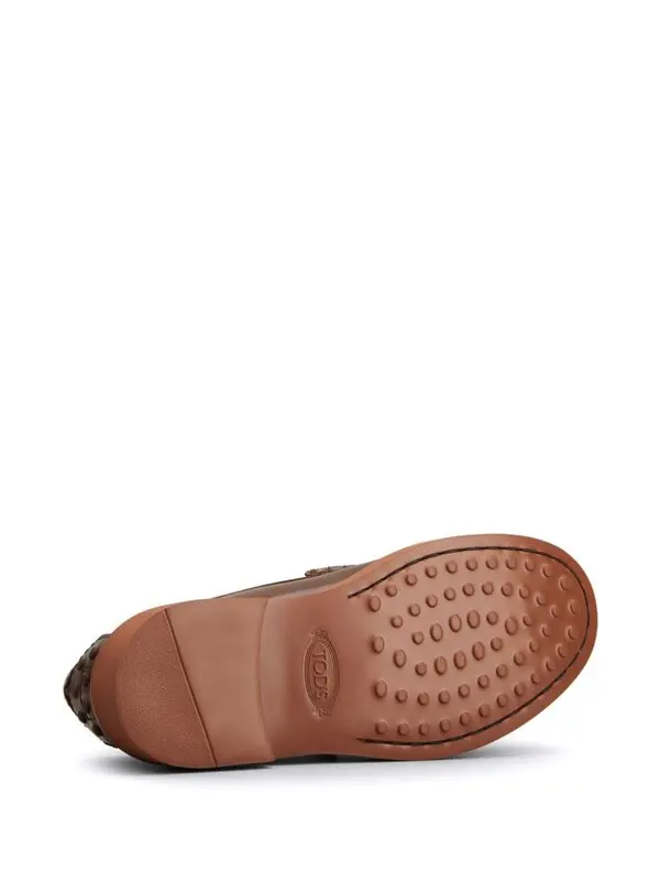 TOD'S Almond-toe Leather Loafers