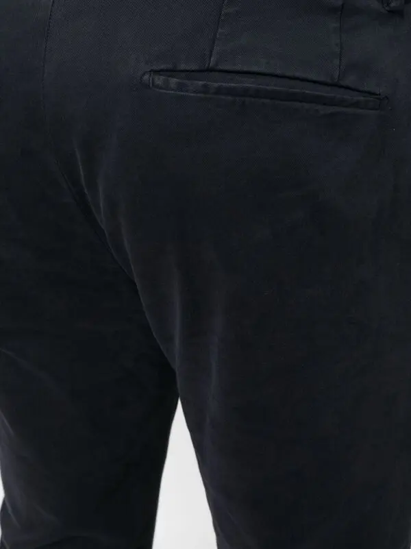 BRIGLIA 1949 Mid-rise Slim-cut Trousers - Blue