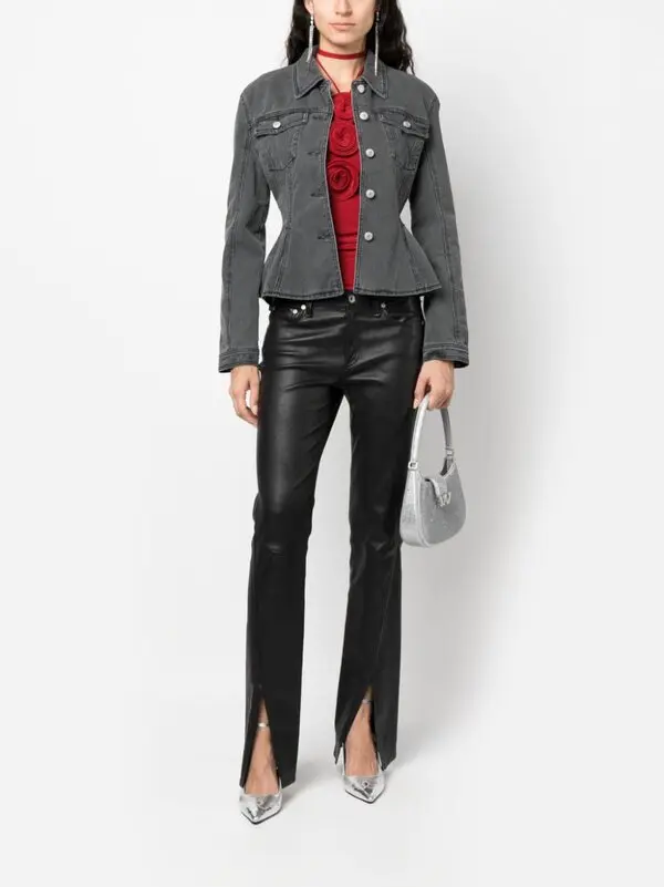Magda Butrym Fluted Denim Jacket