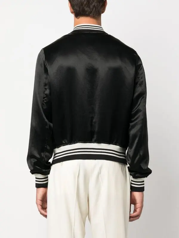 Amiri Logo-embroidered Varsity Jacket