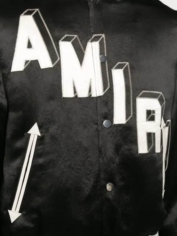 Amiri Logo-embroidered Varsity Jacket