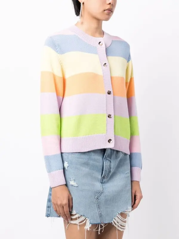 Olivia Rubin Striped Cotton Cardigan