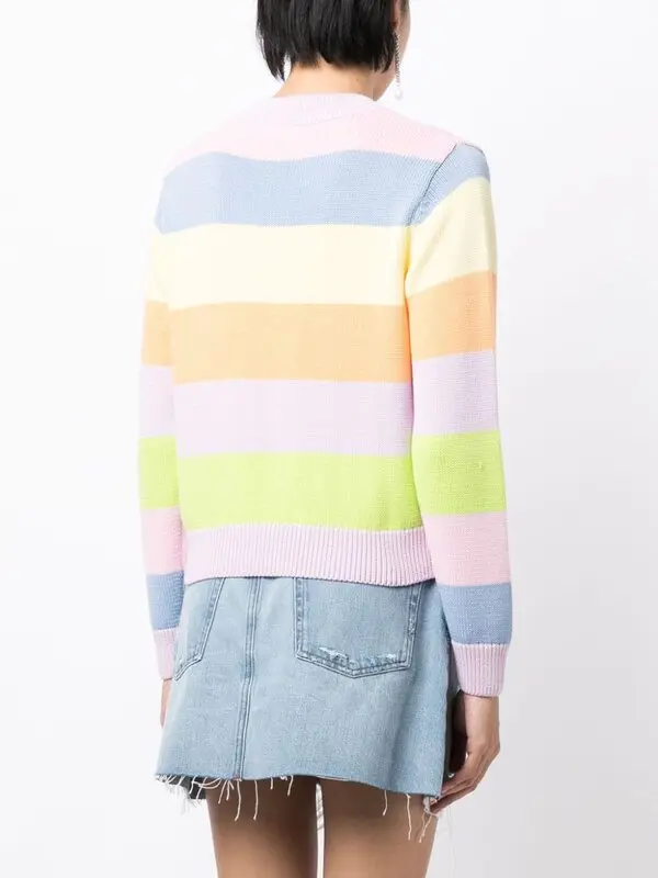 Olivia Rubin Striped Cotton Cardigan