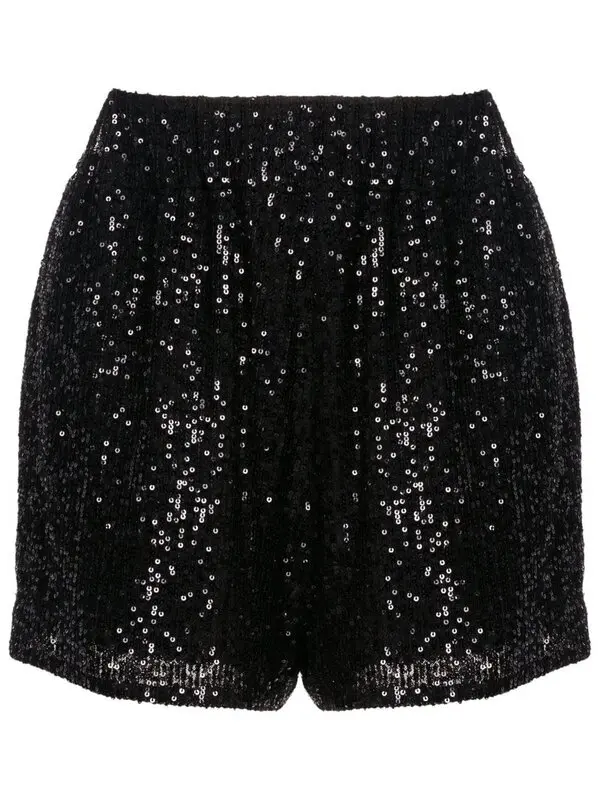 GLORIA COELHO Sequin-embellished Short Shorts