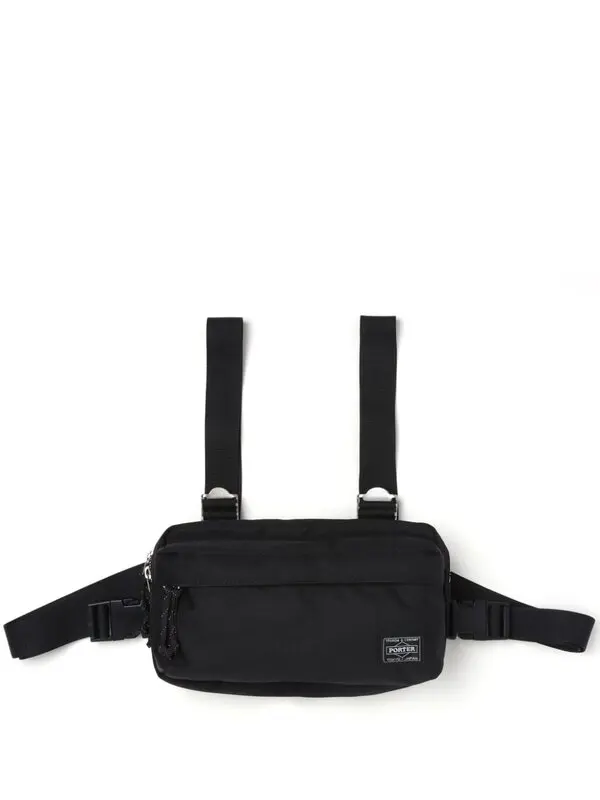 Comme Des Garçons X Porter Logo-patch Chest Bag - Black