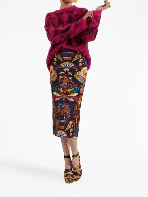 La DoubleJ Intarsia-knit Jumper - Pink
