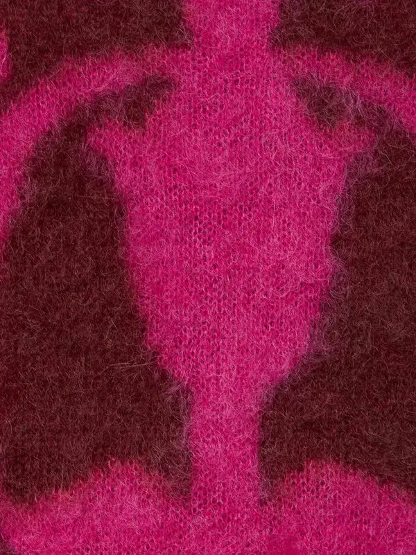 La DoubleJ Intarsia-knit Jumper - Pink