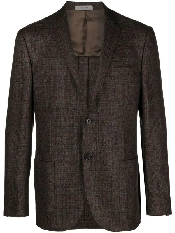 Corneliani Check-pattern Cashmere Blazer