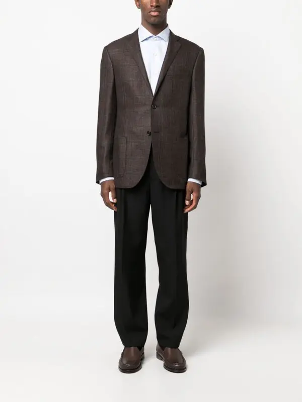 Corneliani Check-pattern Cashmere Blazer