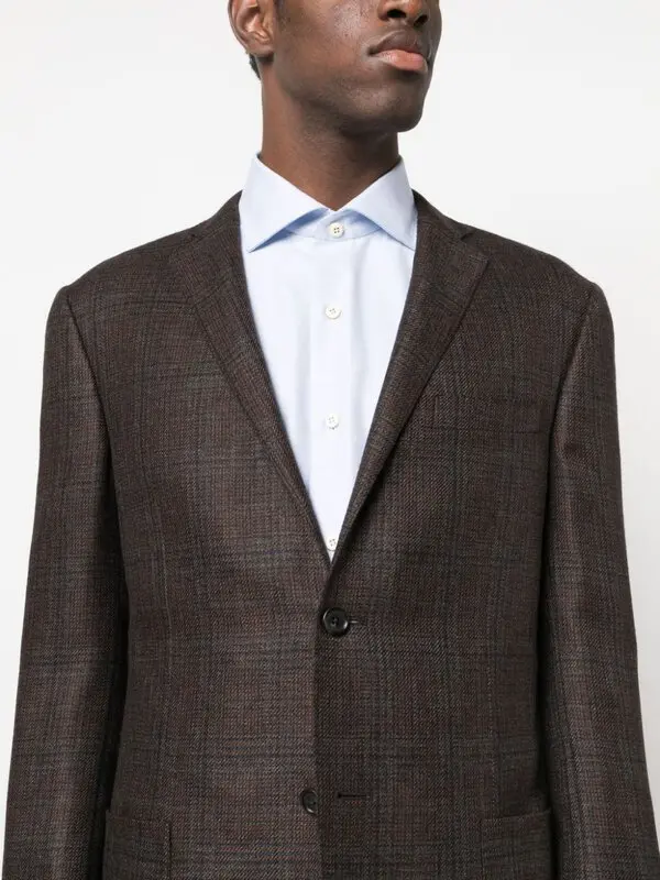 Corneliani Check-pattern Cashmere Blazer