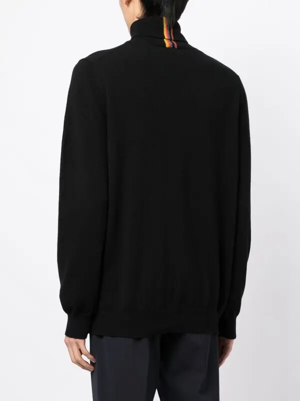 Paul Smith Stripe-detailing Roll-neck Jumper