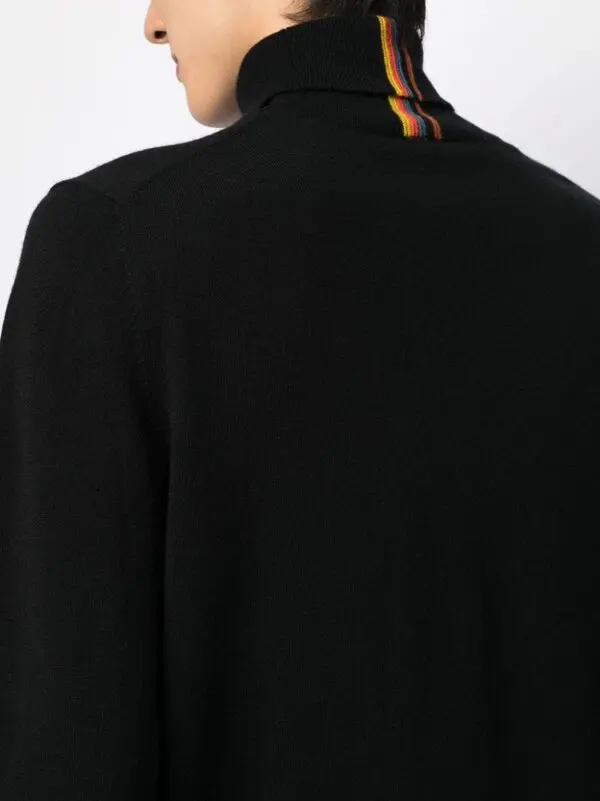 Paul Smith Stripe-detailing Roll-neck Jumper