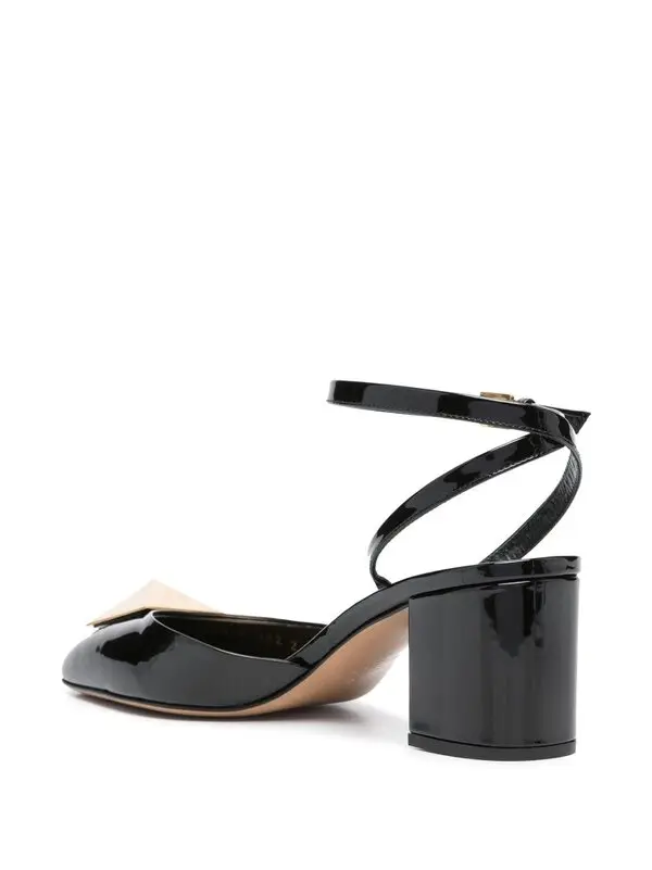 Valentino Garavani One Stud 65mm Leather Pumps - Black