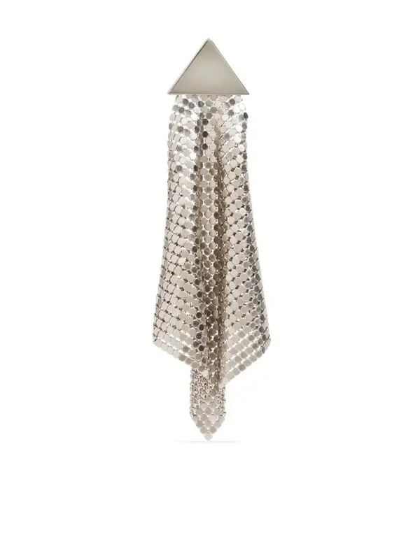 Rabanne Flow Pixel Mesh Single Drop Earring