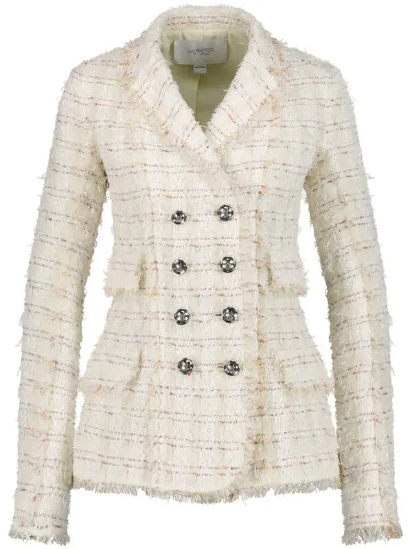 Giambattista Valli Bouclé Double-breasted Blazer