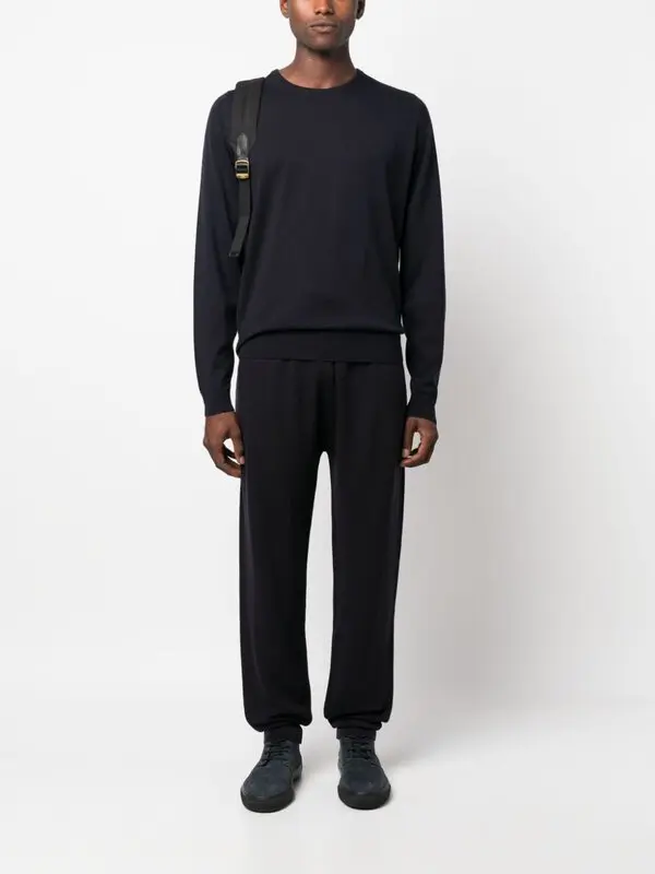 John Smedley Farhill Virgin Wool Jumper - Blue