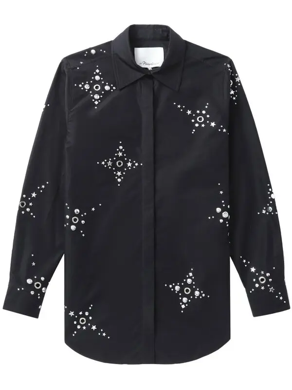 3.1 Phillip Lim Stud-embellished Long-sleeve Shirt