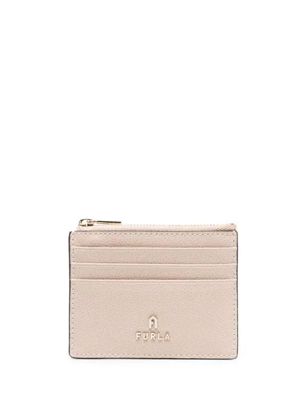 Furla Logo-lettering Leather Cardholder - Pink