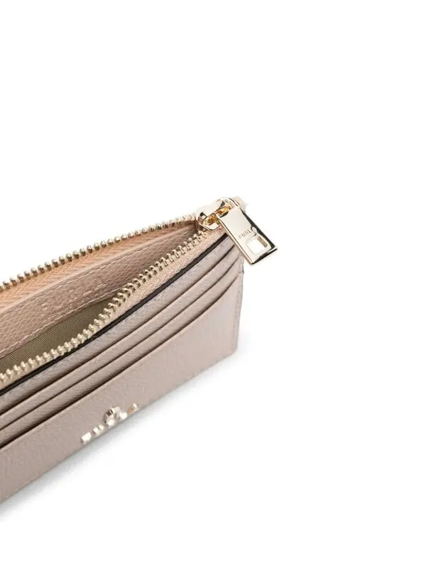 Furla Logo-lettering Leather Cardholder - Pink