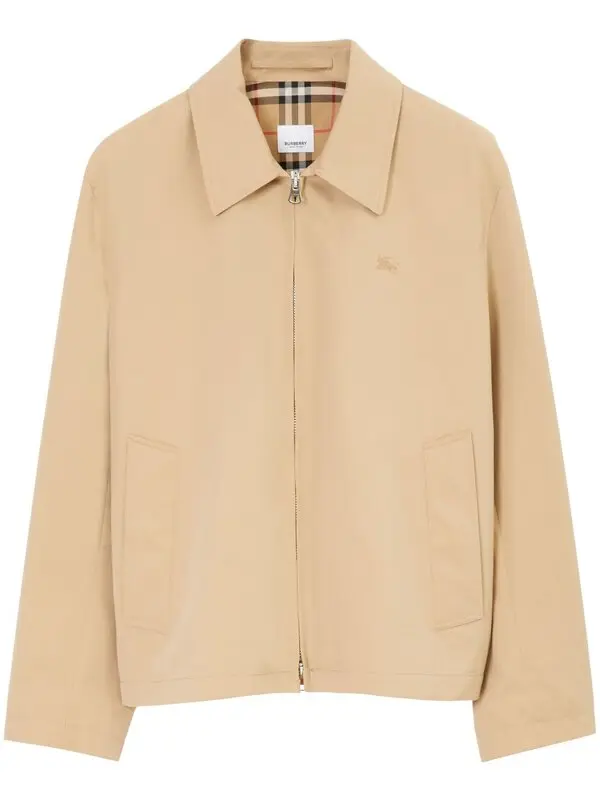 Burberry Honey Cotton Harrington Jacket - Neutrals