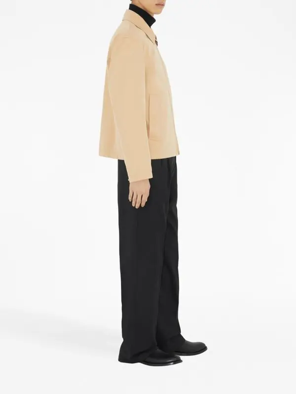 Burberry Honey Cotton Harrington Jacket - Neutrals