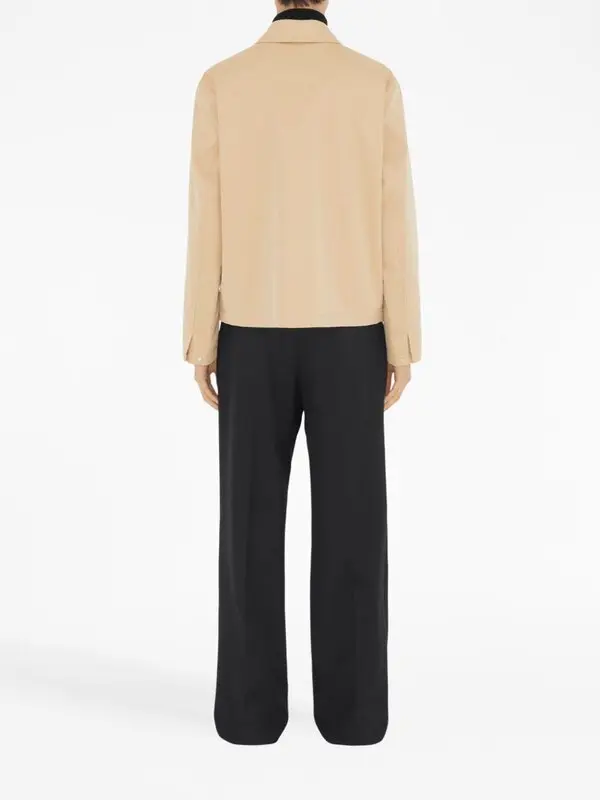 Burberry Honey Cotton Harrington Jacket - Neutrals