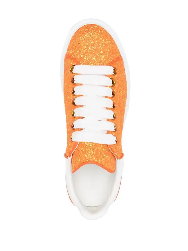 Alexander McQueen Oversized Glitter-detailed Sneakers