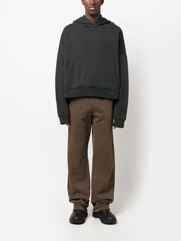 ENTIRE STUDIOS Washed Organic Cotton Track Pants - Brown