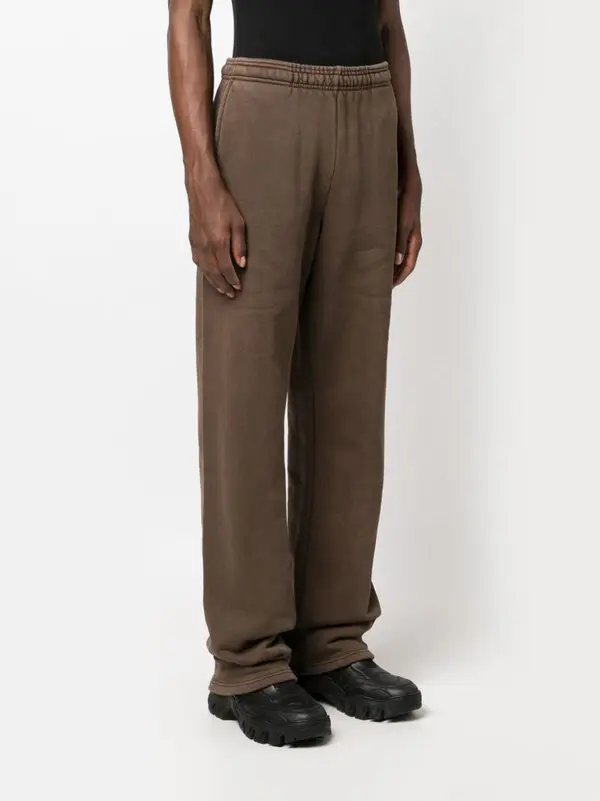 ENTIRE STUDIOS Washed Organic Cotton Track Pants - Brown
