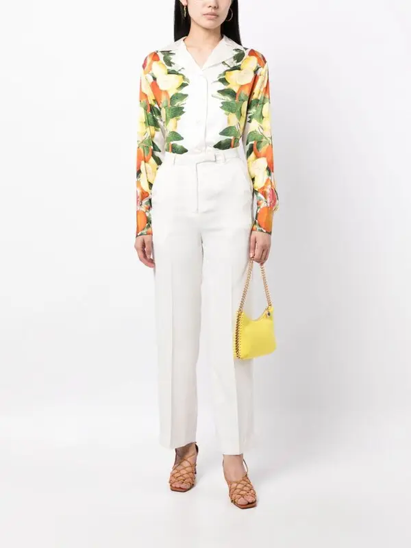 Stella McCartney Fruit-print Silk Shirt