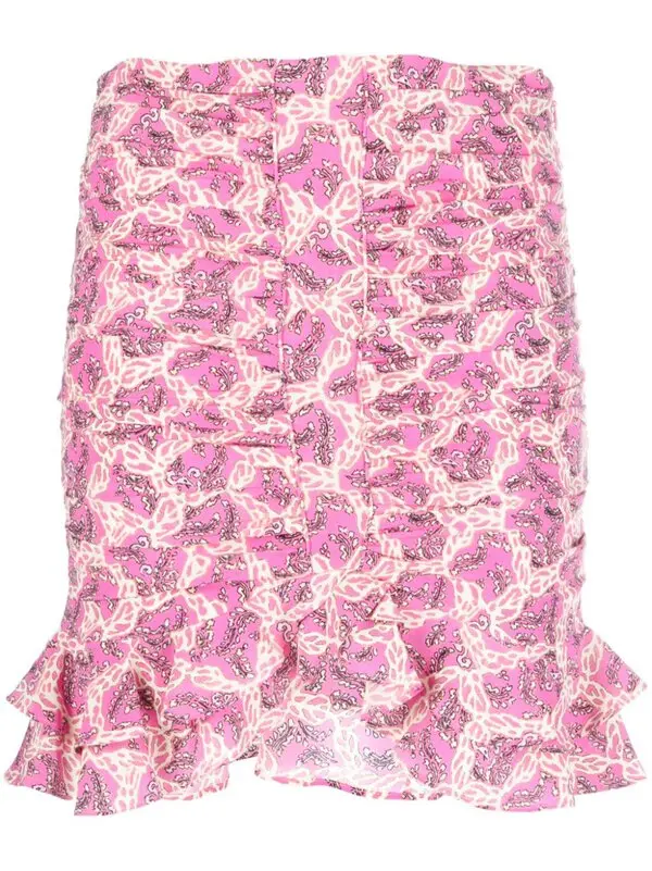 Isabel Marant Étoile Milendi Abstract-print Miniskirt