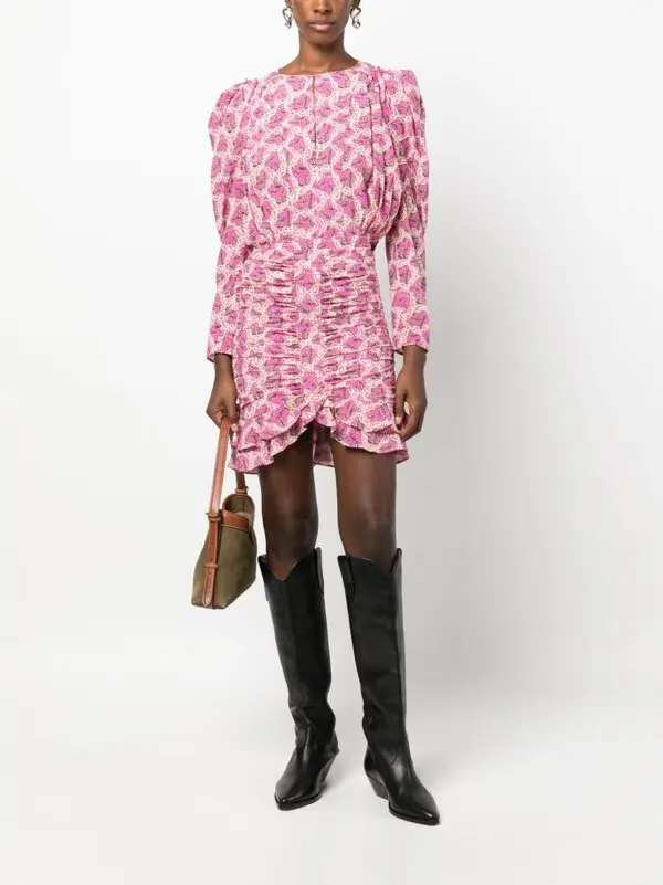 Isabel Marant Étoile Milendi Abstract-print Miniskirt