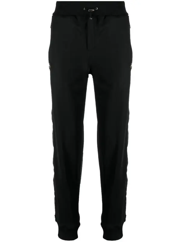 Philipp Plein Engraved-buttons Drawstring Track Pants