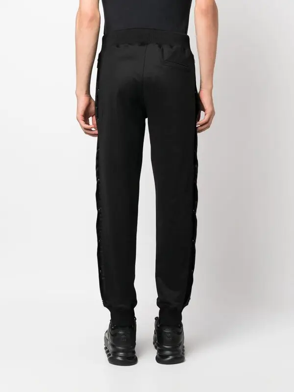 Philipp Plein Engraved-buttons Drawstring Track Pants