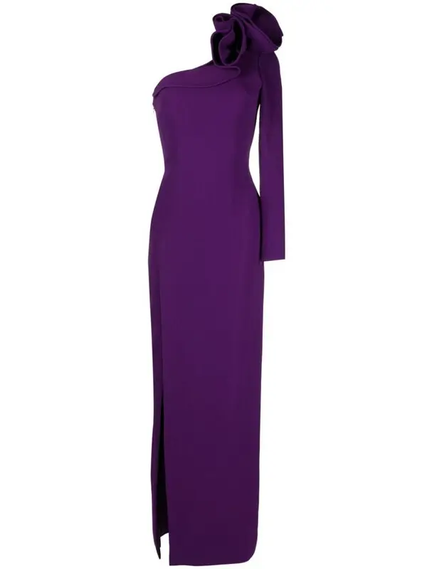 Elie Saab Cady One-shoulder Maxi Dress