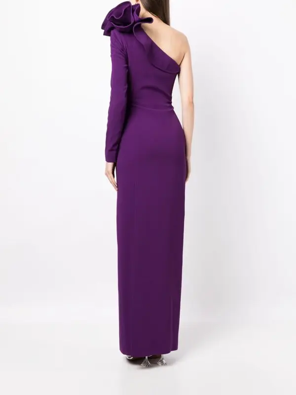 Elie Saab Cady One-shoulder Maxi Dress