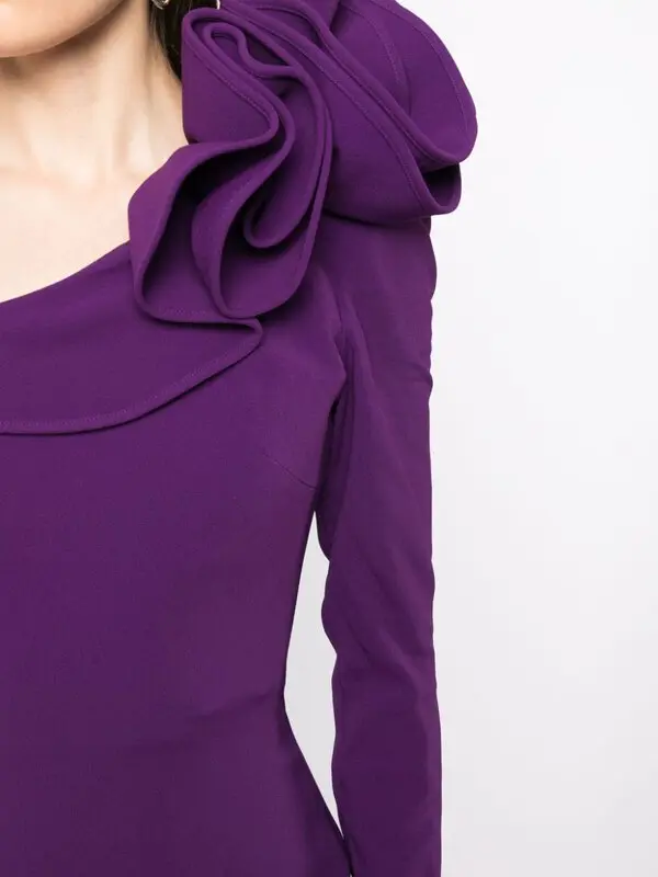 Elie Saab Cady One-shoulder Maxi Dress