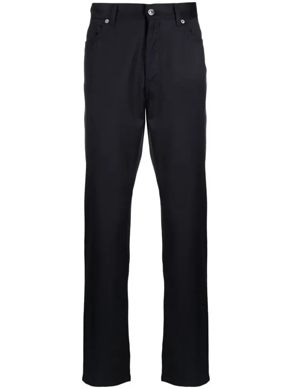 Zegna Logo-patch Slim-fit Trousers