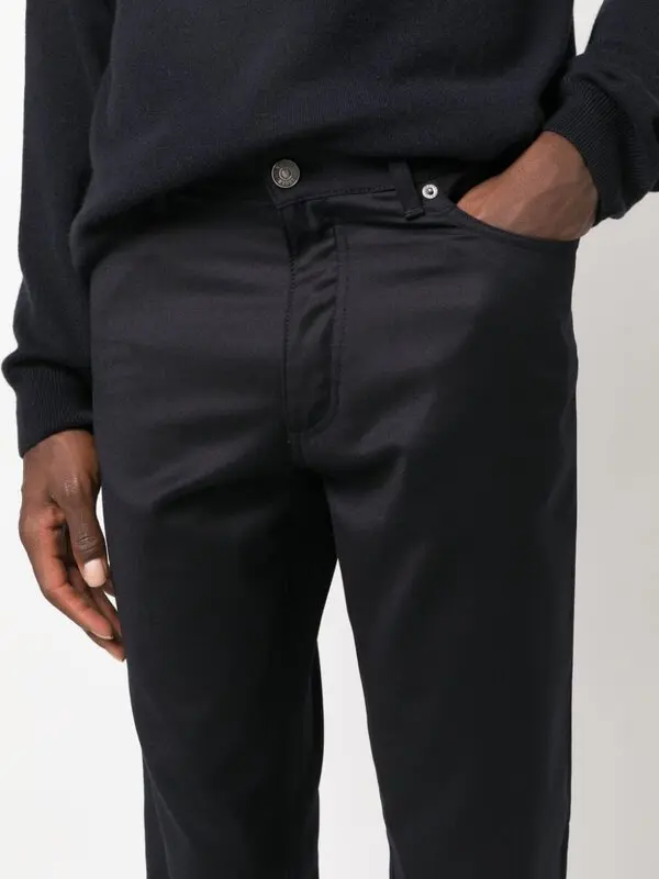 Zegna Logo-patch Slim-fit Trousers