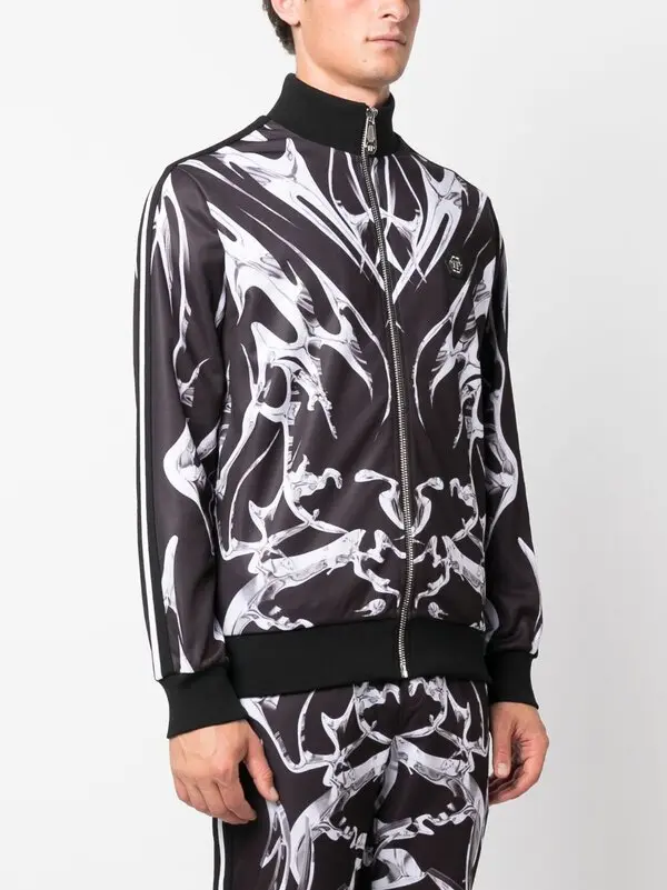 Philipp Plein Graphic-print Zip-up Jacket