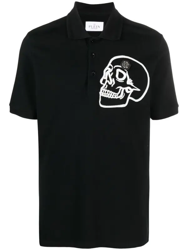 Philipp Plein Piqué Skull-detail Polo Shirt