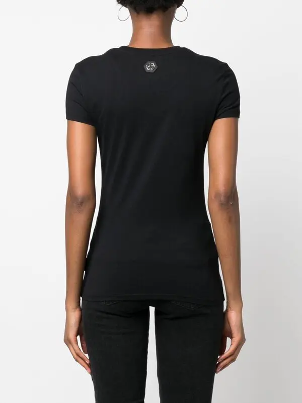Philipp Plein Crystal-embellished Skull T-shirt - Black