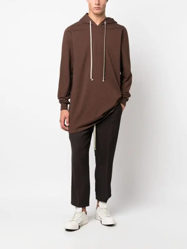 Rick Owens Drawstring Long Hoodie