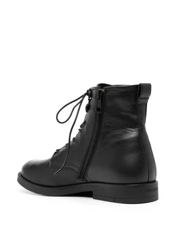 Calvin Klein Lace-up Leather Boots